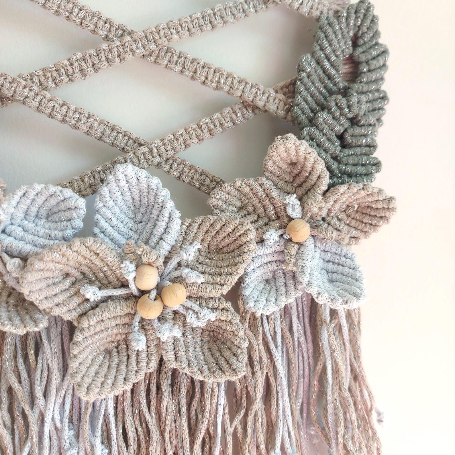 Macrame Flower Wall Art Flower Wall Decor, Boho Wall Decor, Cottagecore ...