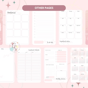 2025 Daily Planner - Editable Canva Template - Blush Pink Printable - Etsy