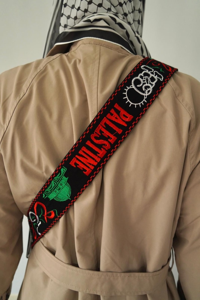 Traditional, Tatreez, Palestine, Purse Strap, Kufeyya, Kuffeiya, - Etsy