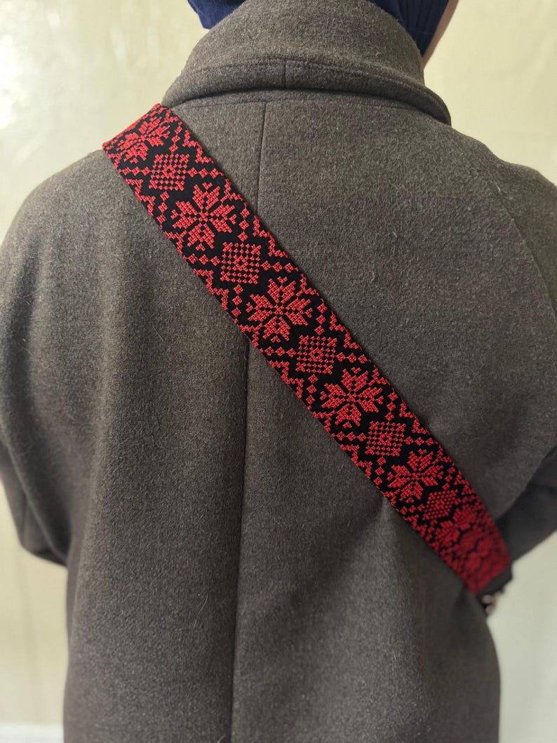 Traditional, Tatreez, Palestine, Purse Strap, Kufeyya, Kuffeiya, - Etsy