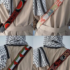 Traditional, Tatreez, Palestine, Purse Strap, Kufeyya, Kuffeiya, - Etsy