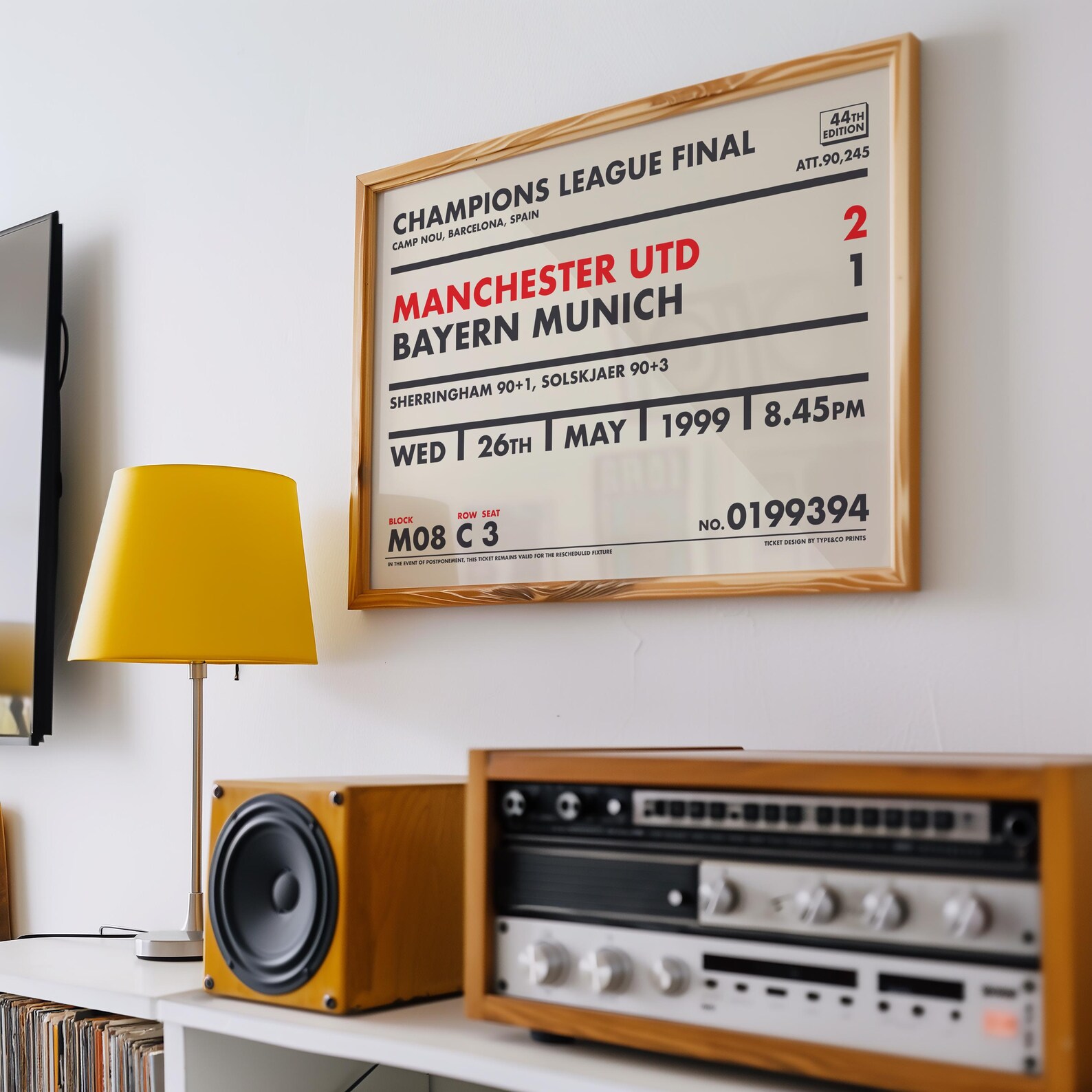 Manchester United Champions League Print - Man United Poster | SHIPPED ...