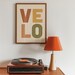 VELO Cycling Print: Retro Modern Bike Art (digital Download) - Etsy