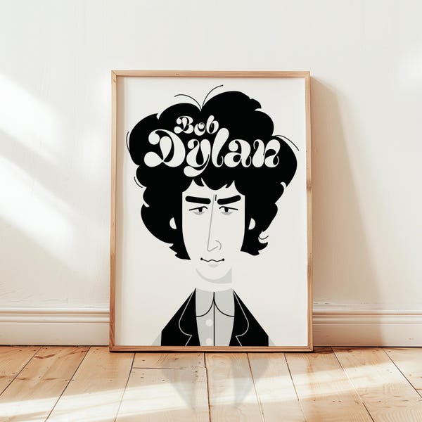 Bob Dylan Portrait - Etsy