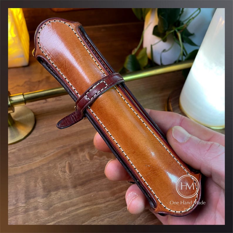 Leather Pen Case - DIY Pattern - Artisanal Leathercraft Model (PDF, SVG ...