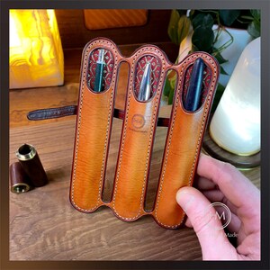 Leather Pen Case - DIY Pattern - Artisanal Leathercraft Model (PDF, SVG ...