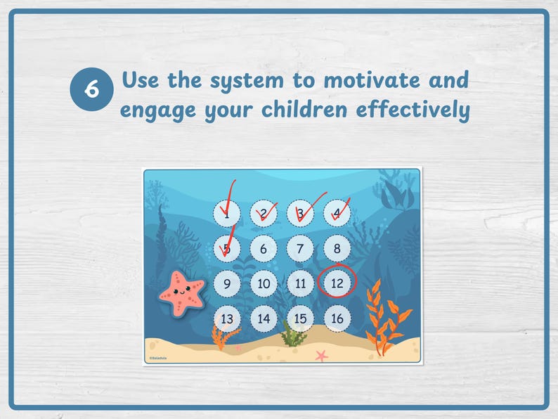 Printable Ocean Reward Chart for Kids Sea Animal-themed Behavior Chart ...