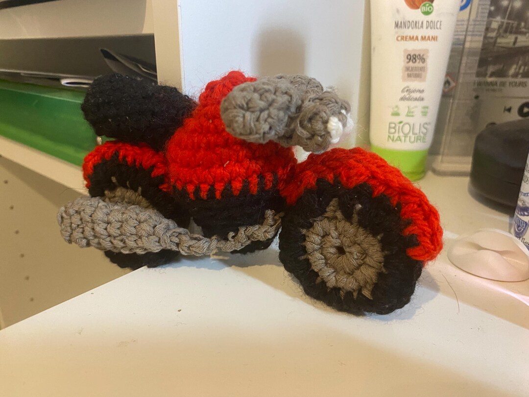 Crochet Motorcycle, Amigurumi Crochet Motorcycle Perfect for a Special ...