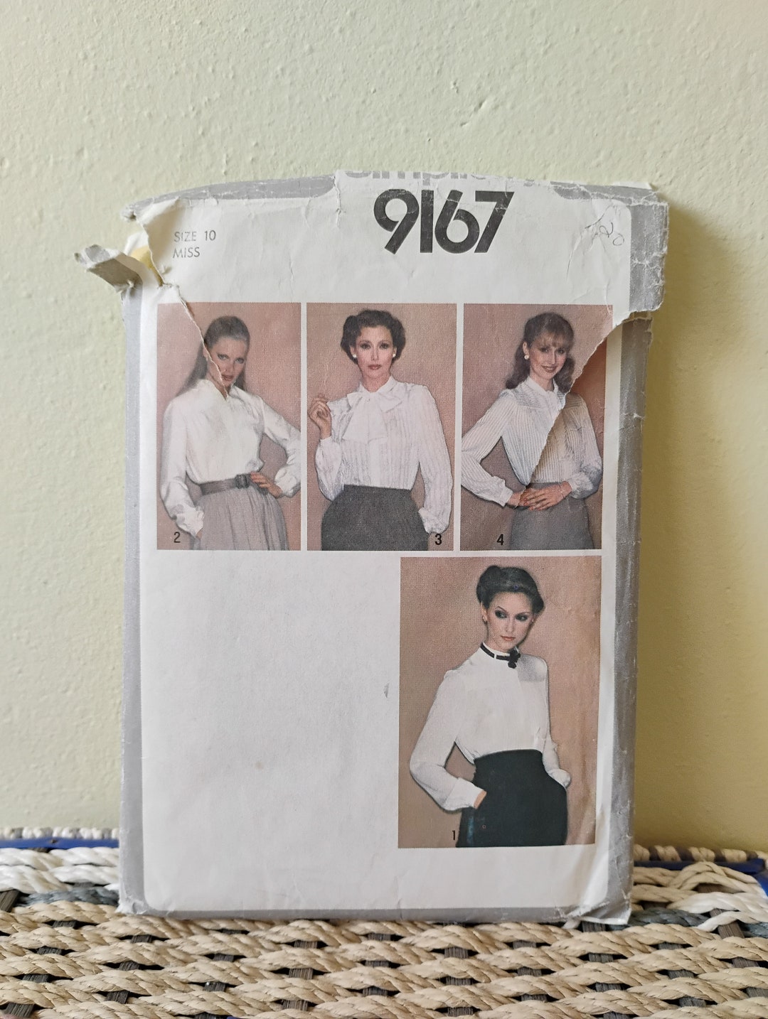 1979 Simplicity 9167 Missy's Blouses Size 10 - Etsy