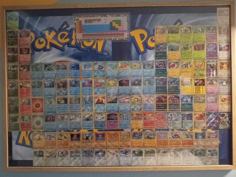 Pokemon Card Periodic Table Display - Etsy