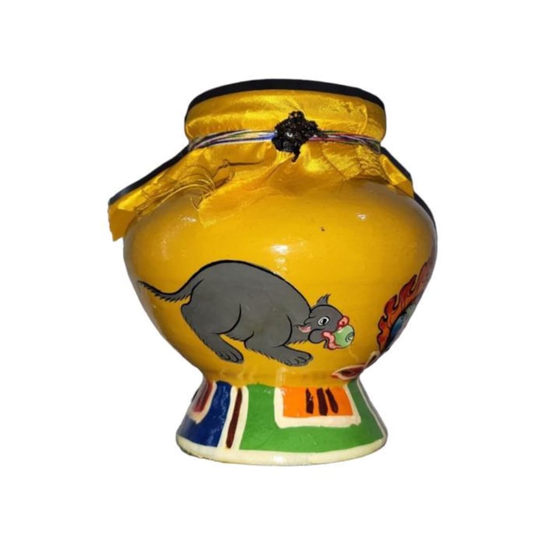 Treasure Vase Blessing Drikung Thil Monastery Tibetan Amulet Wealth ...