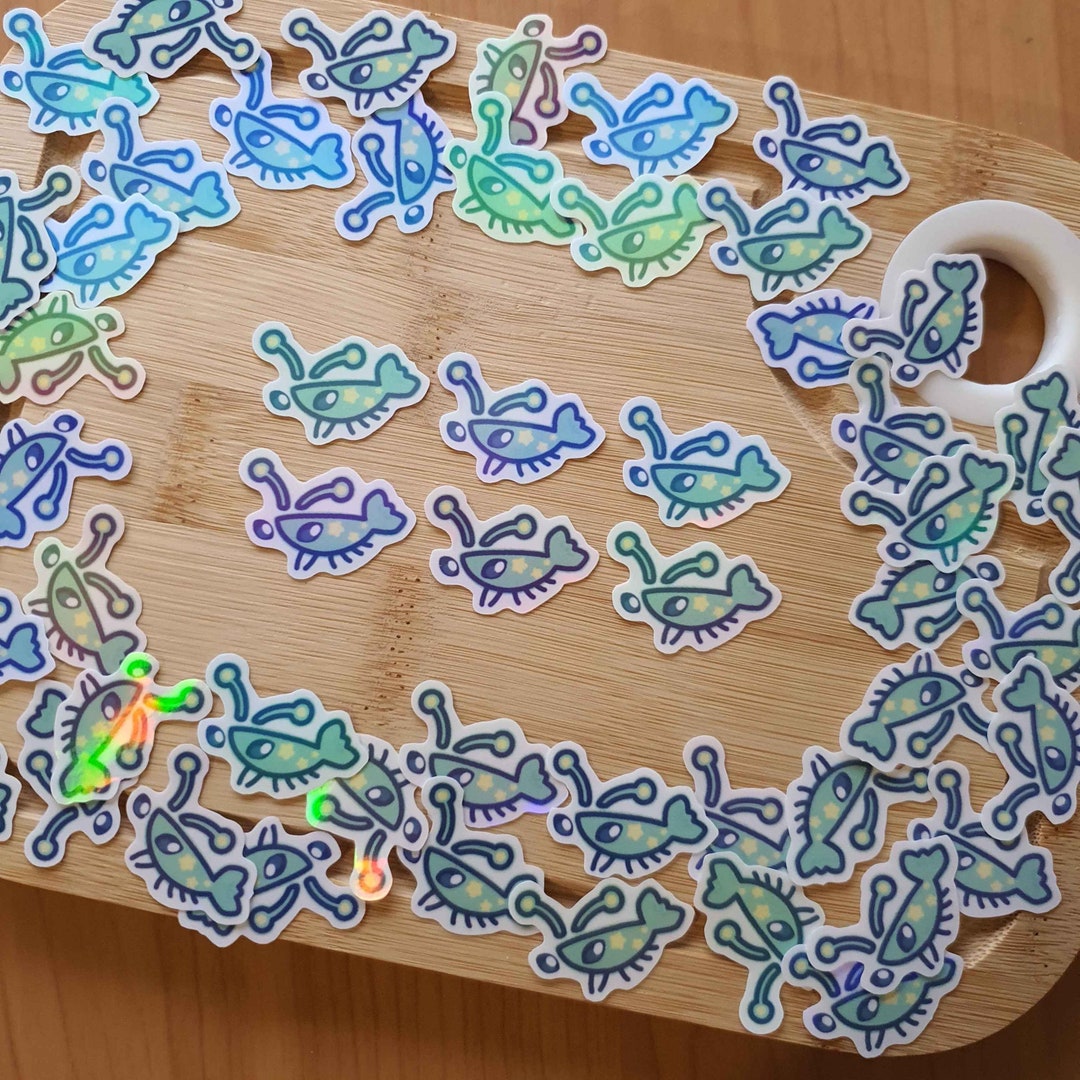 Alien Shrimp Sticker Pack [6 Stickers] - Etsy
