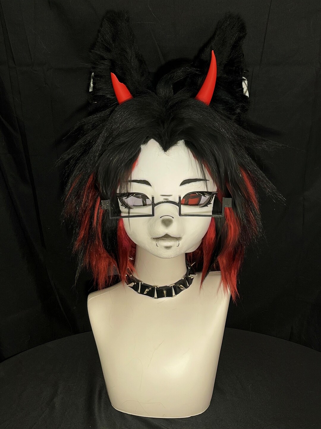Custom Furry Mask,the Demon Baron With Bicolored Pupils,kigurumi ...