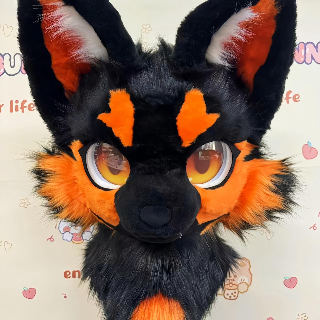 Kemono Fire Fox Fursuit Head: Furry Art, Fursuit Commission, Custom ...