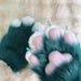 Light Gray Furry Paws,furry Gloves,handmade Crochet Paws,custom Color ...