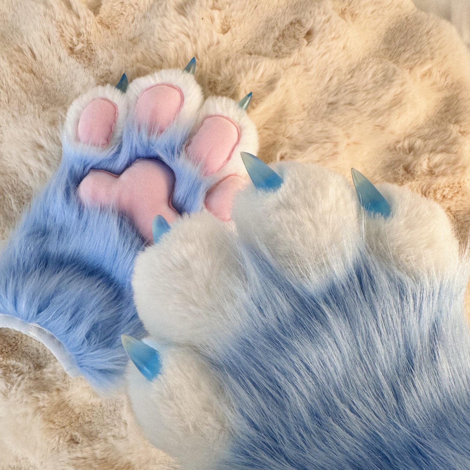 Handmade Furry Paw Gloves: Cosplay Costume Accessory, Custom Colors - Etsy