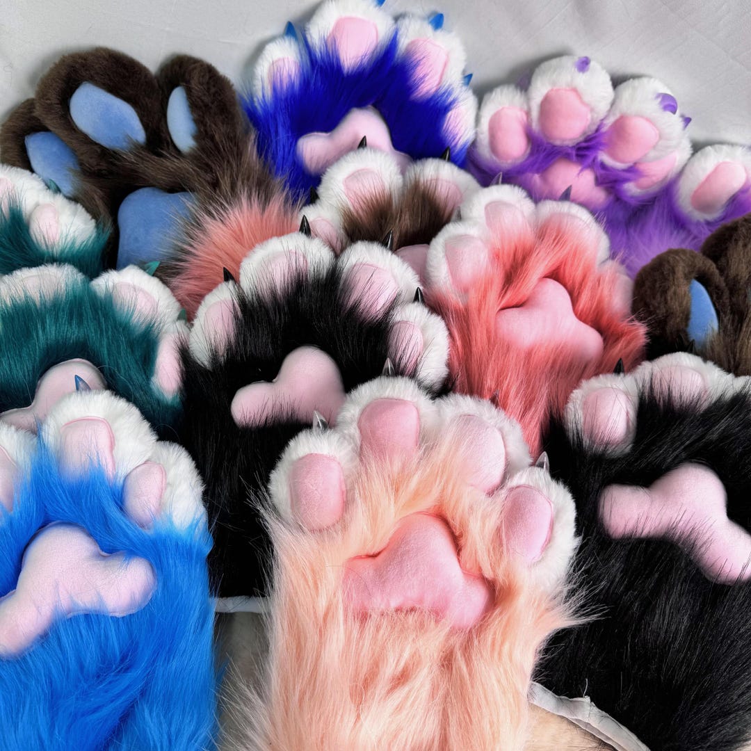 Handmade Fursuit Furry Paws,cheap Furry Paws,puppy Paws,cat Paws,dino ...