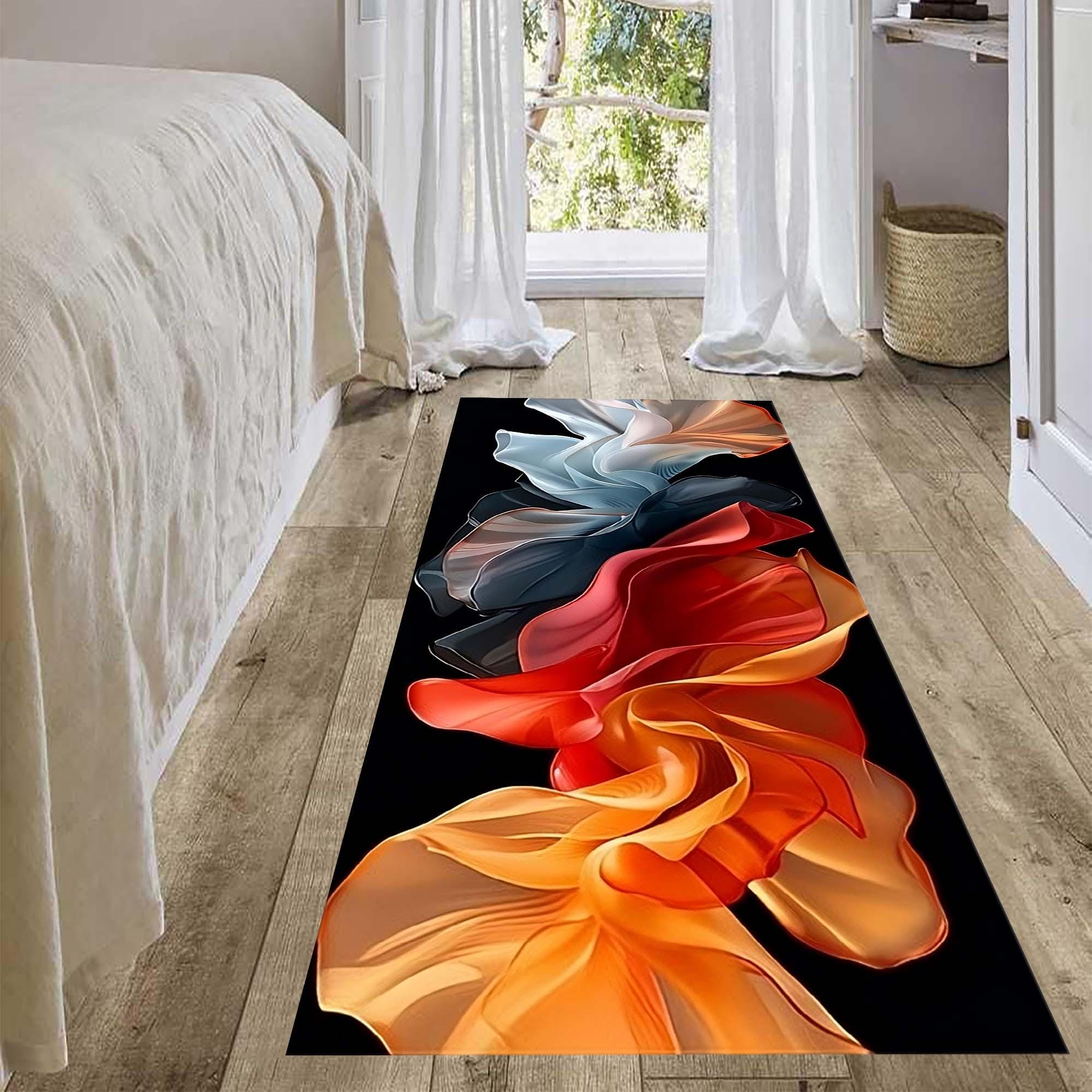 Abstract Runner Rug,colorful Hallway Rug,abstract Art Rug,long Rug ...