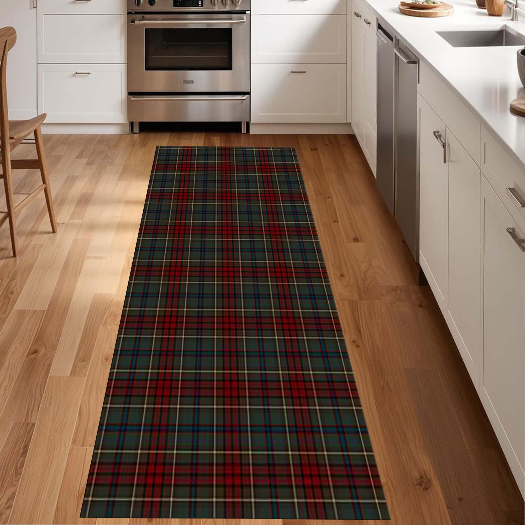 Tartan Plaid Runner Rug, Red and Green Checkered Floor Rug, Winter ...