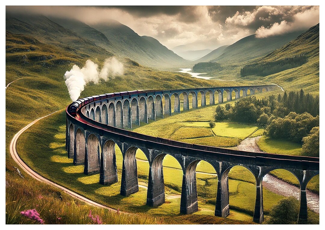 Glenfinnan Viaduct Print - Etsy