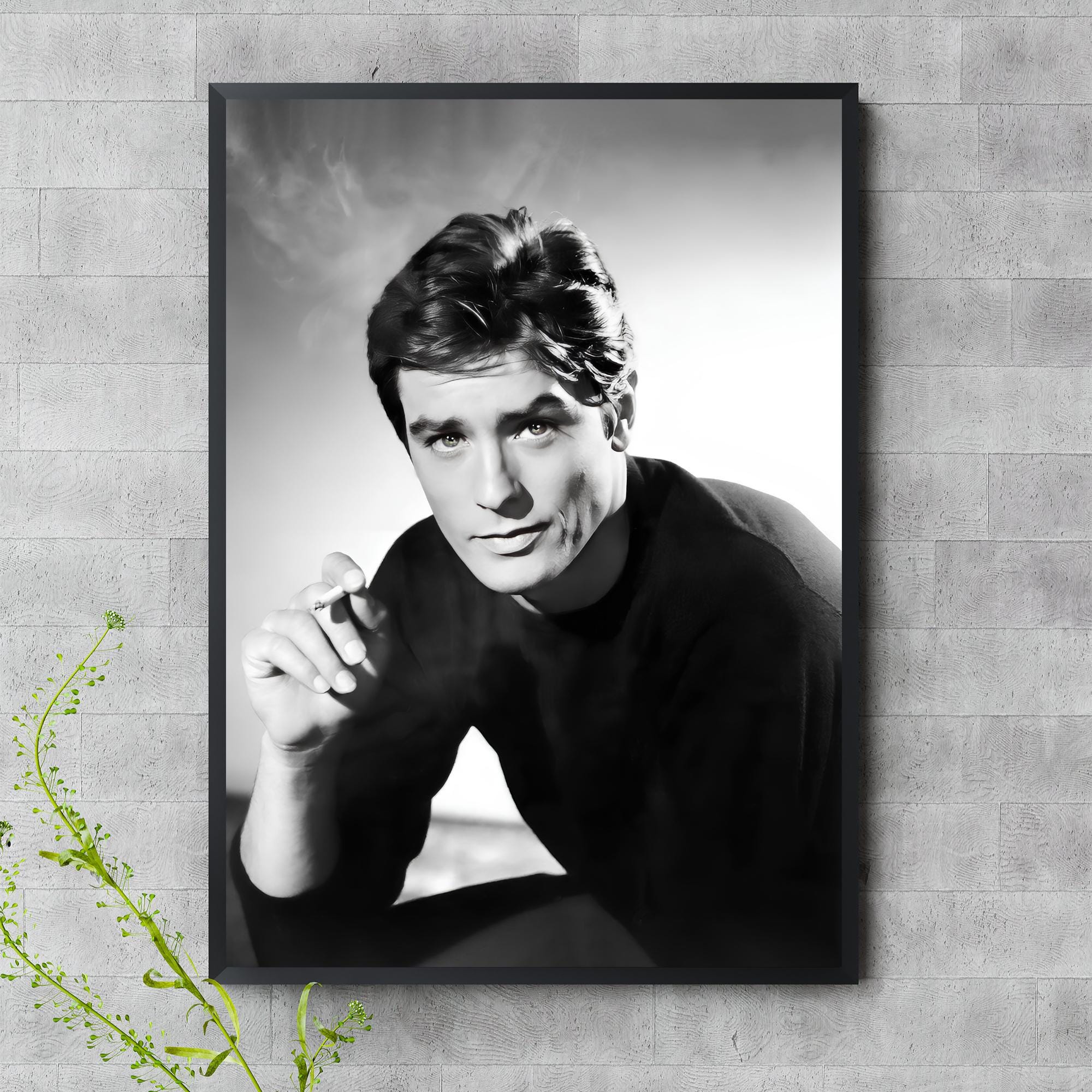 Alain Delon Poster Digital Download Printable Wall Art Alain Delon ...