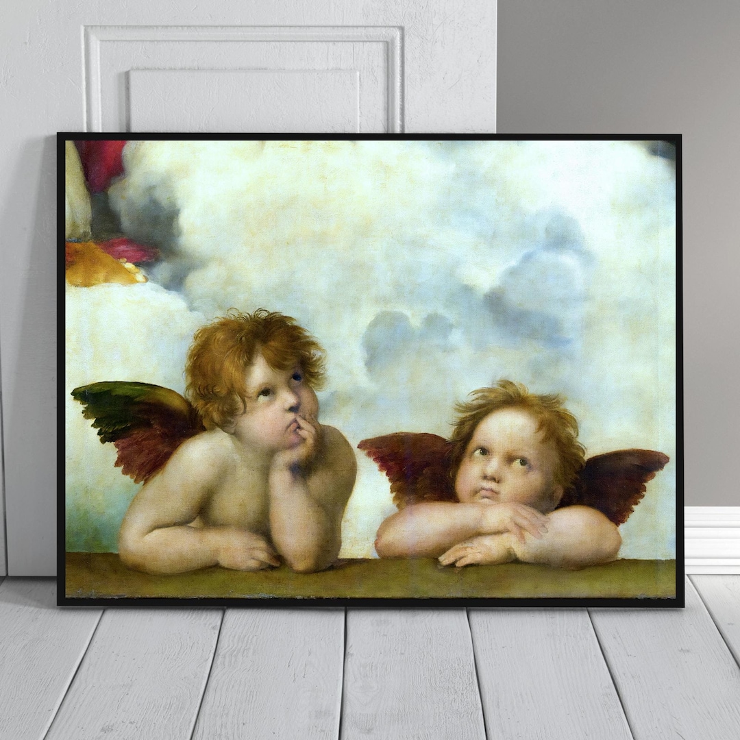 Angels by Raphael Digital Download Printable Wall Art Cherubs Baby ...