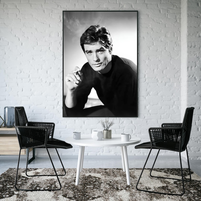 Alain Delon Poster Digital Download Printable Wall Art Alain Delon ...