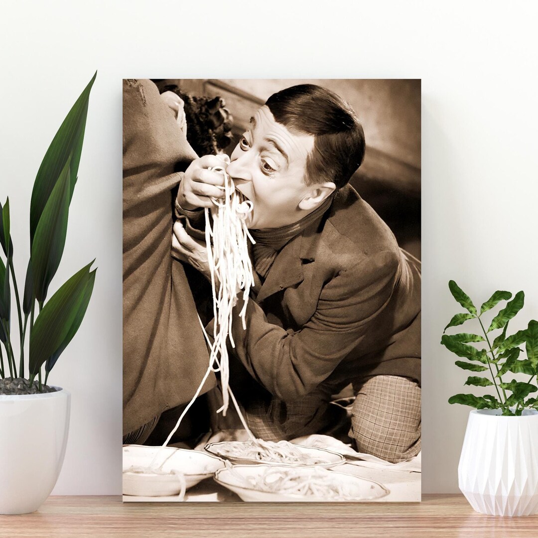 Totò Eating Spaghetti Digital Download Printable Wall Art Italian Wall ...