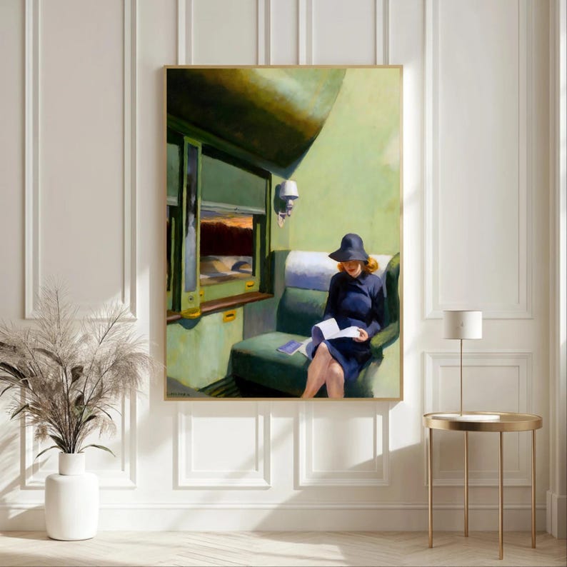 Compartment C Car 293 Edward Hopper Digital Download Printable Wall Art ...