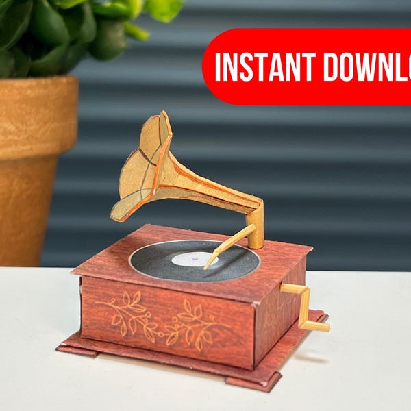 Gramophone Pattern - Etsy