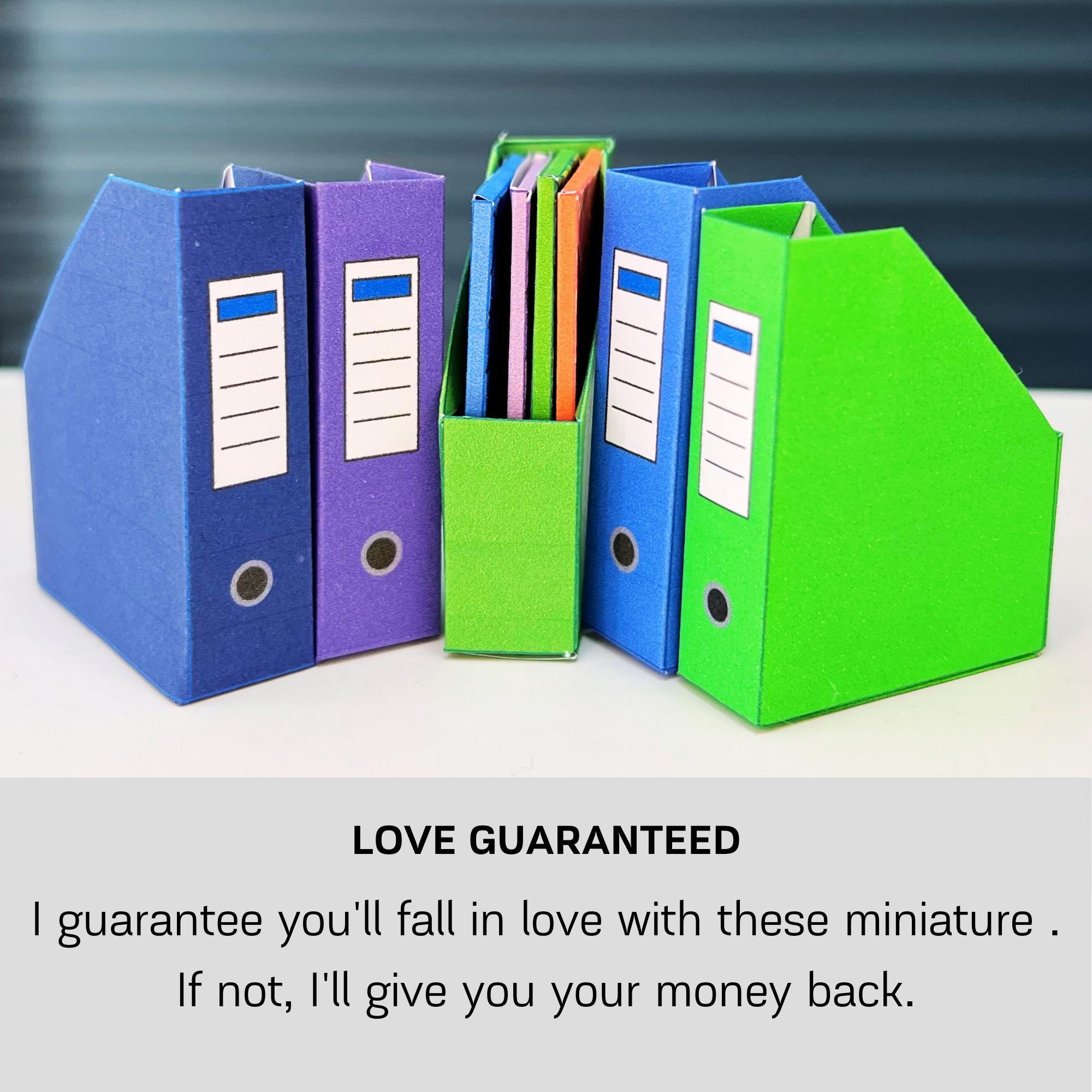 Printable Miniature Office Folder Templates – 1 6 and 1:12 Scales DIY ...