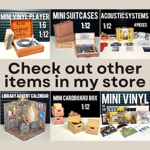 Miniature Dollhouse Decor DIY Stereo System Made of Paper| Scale 1-12 ...