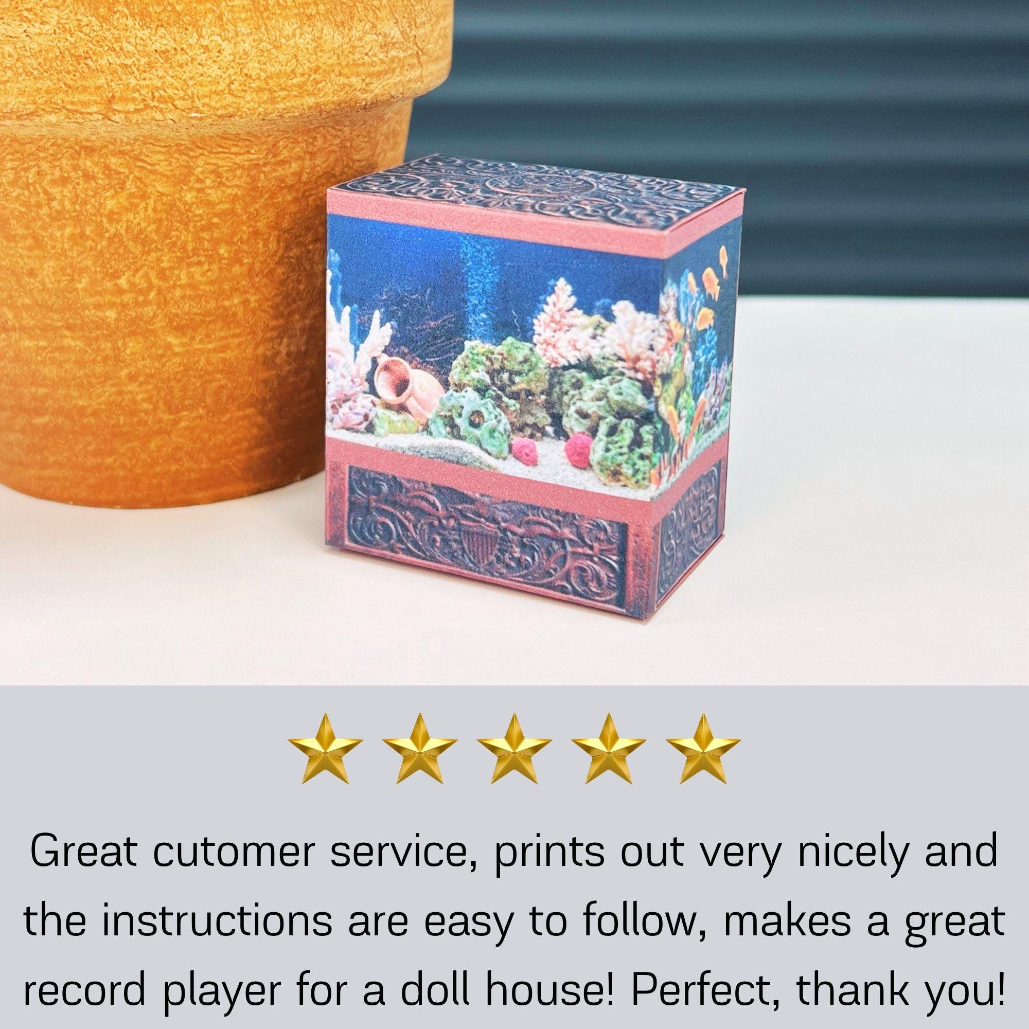 Miniature Aquarium DIY Kit – 1 6 & 1:12 Scale Printable PDF for Dolls ...