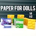 Printable Miniature Paper Templates for Dolls and Dollhouses – 1 6 and ...