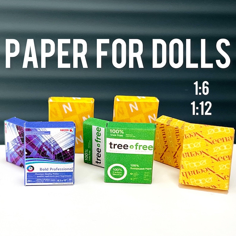 Printable Miniature Paper Templates for Dolls and Dollhouses – 1 6 and ...