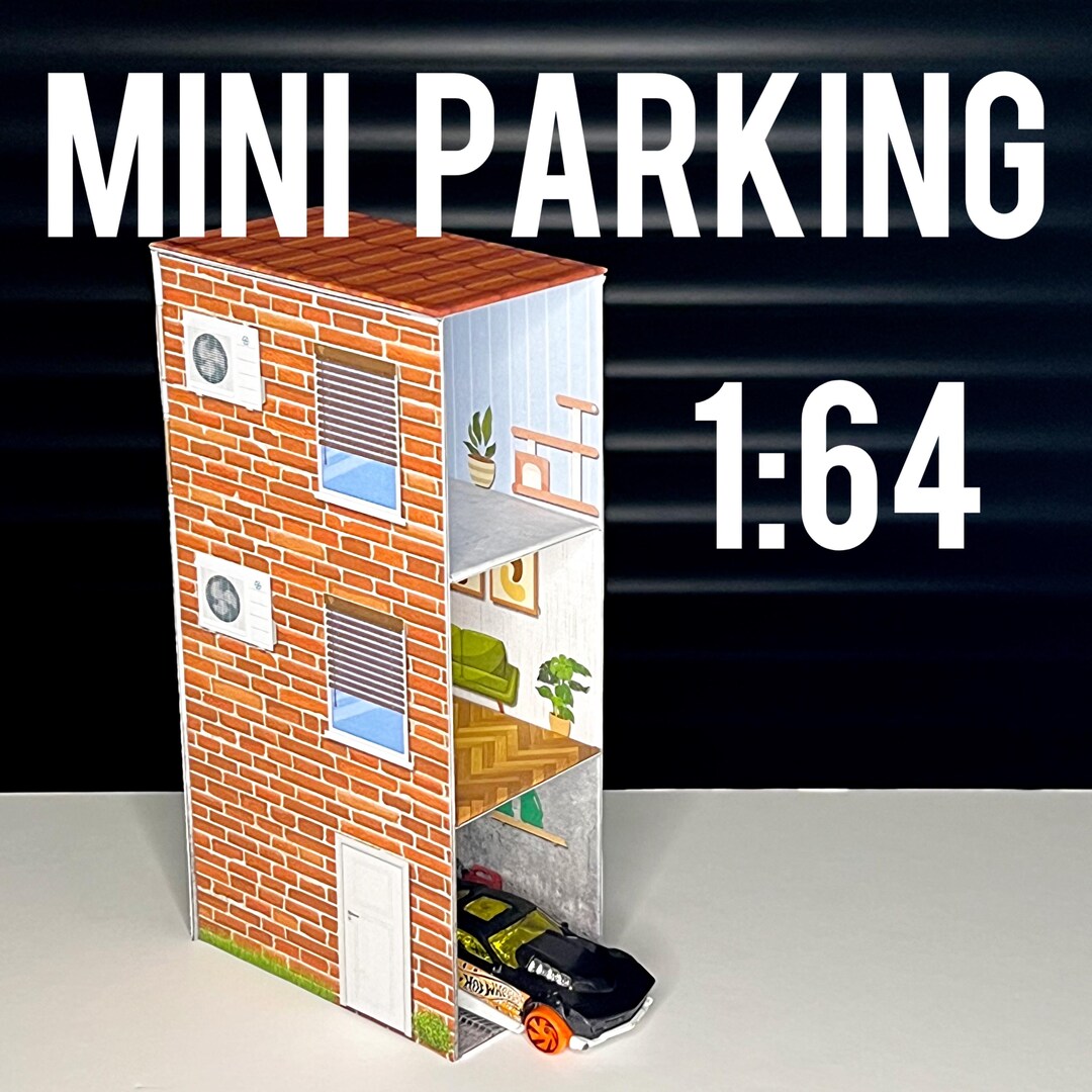 Miniature Paper Parking. Assembly Kit . for Mini Iron Collectible Cars ...