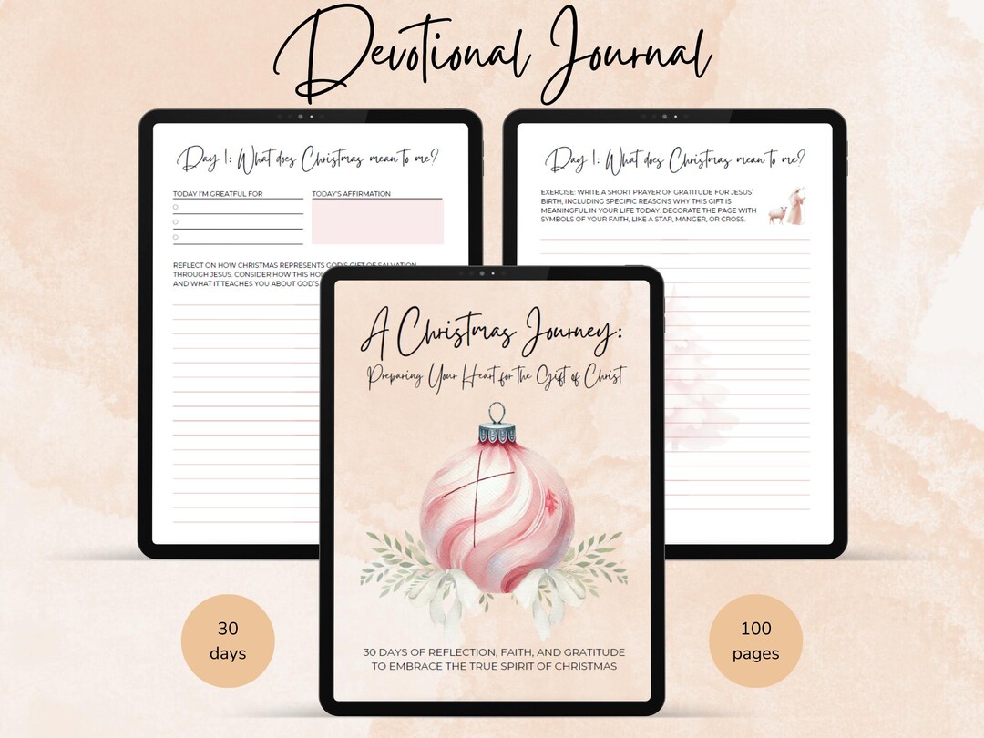 30-day Christmas Faith Journal - Printable Devotional PDF – Guided ...