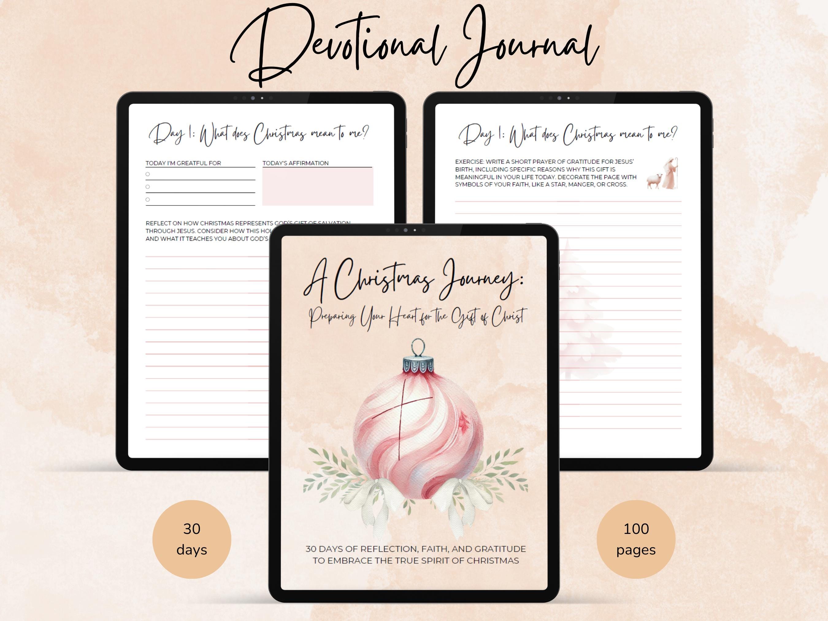 30-day Christmas Faith Journal - Printable Devotional PDF – Guided ...