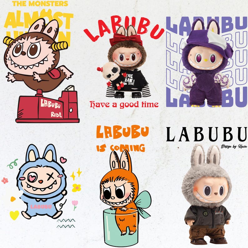 30 Labubu Designs PNG, Vector Digital File for Cricut, Doll Coquette ...