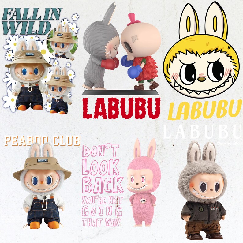 30 Labubu Designs PNG, Vector Digital File for Cricut, Doll Coquette ...