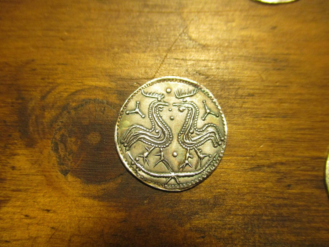 Silver Viking Danish Haithabu Hedeby Penny Ship & Rooster Type Circa 9 ...