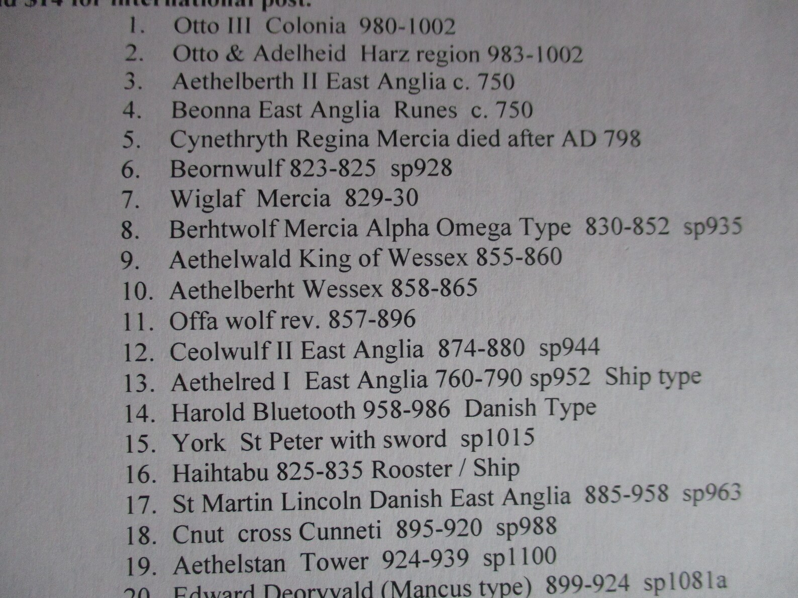 Custom Anglo Saxon, Viking, Visigoth, Lombard, Germanic, Carolingian ...