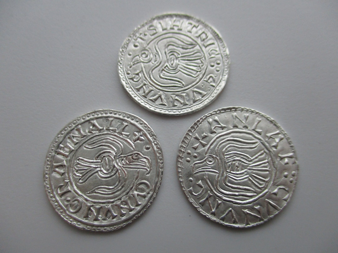 Raven Silver Penny Hand Hammered Viking Olaf, Sitric Cáech, Ragnall Mac ...