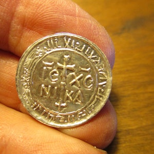 Alpha Omega, IC XC Nika Jesus Christ Token Coin Roman Symbol - Etsy