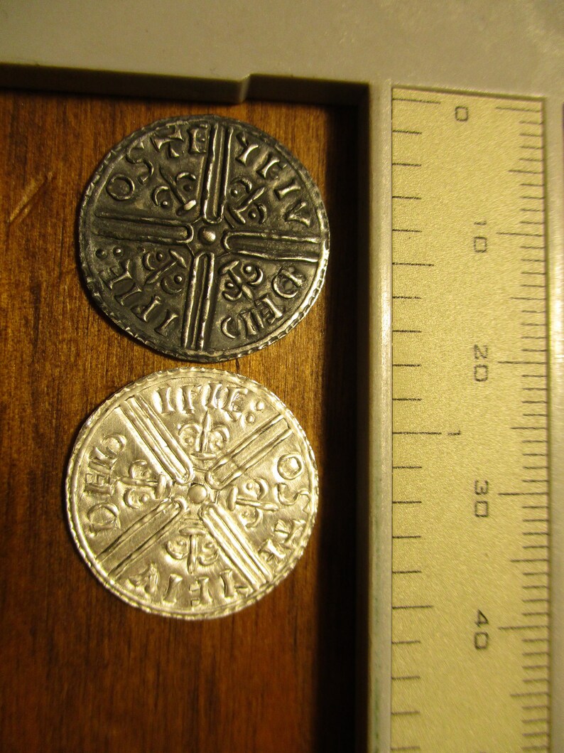 Harold I Harefoot Son of Cnut Silver Penny Imitation Hand Hammered - Etsy