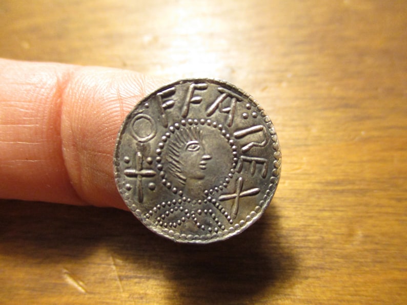 Offa Rex, King of Mercia Suckling Wolf 757-796 Silver Hammered Penny ...
