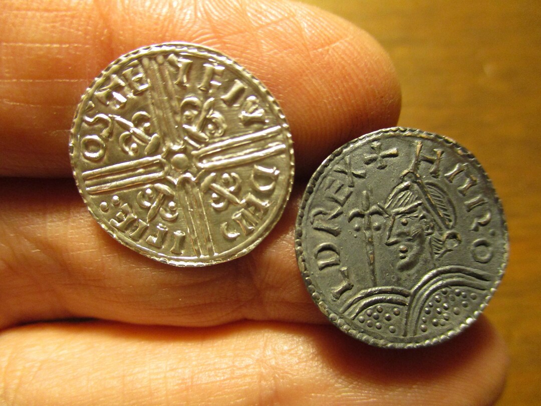 Harold I Harefoot Son of Cnut Silver Penny Imitation Hand Hammered - Etsy