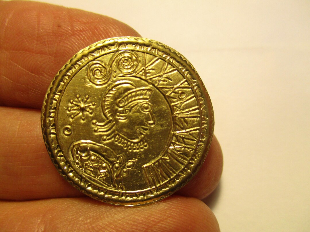 Saxon Bracteate Imitation of 5th C. Type Undley Britain Silver or 24k ...