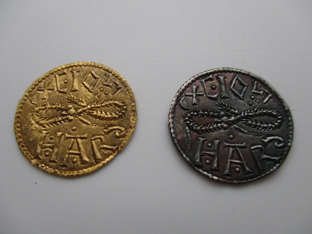 Offa Rex Snake Penny King of Mercia 757-796 Hammered 24k Au Penny or ...