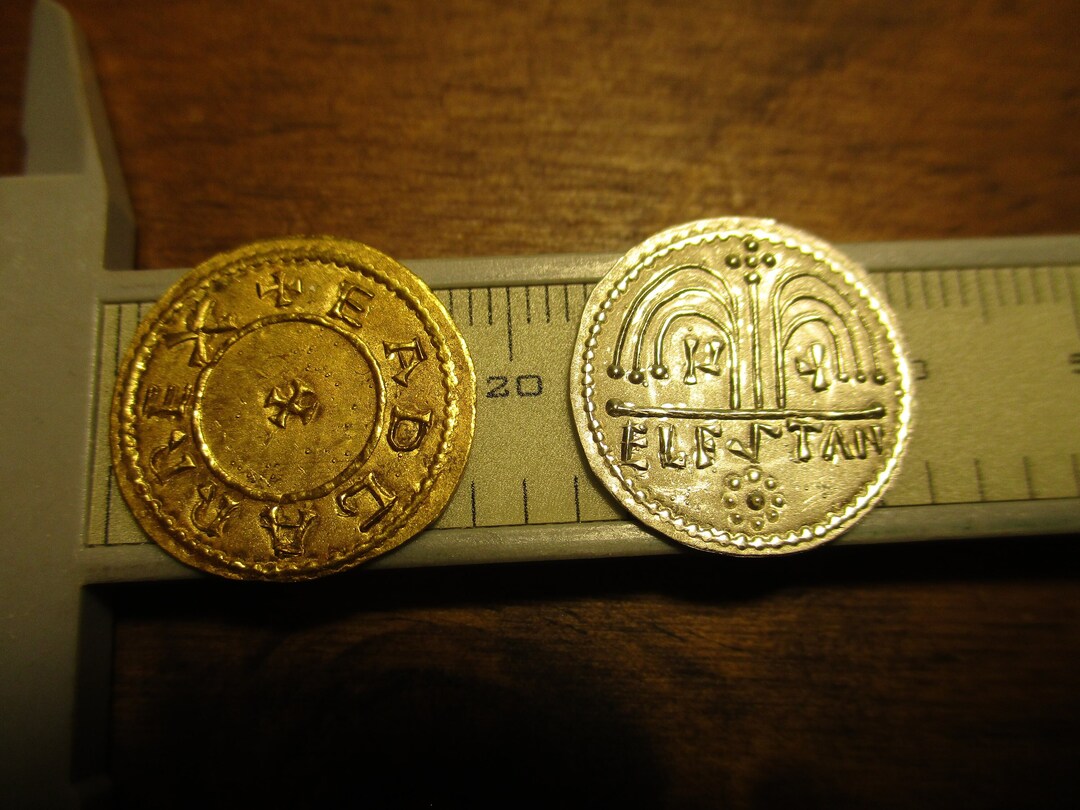 Anglo Saxon Gold [or Silver] Half Penny Edgar -flowers Æthelflæd - Etsy